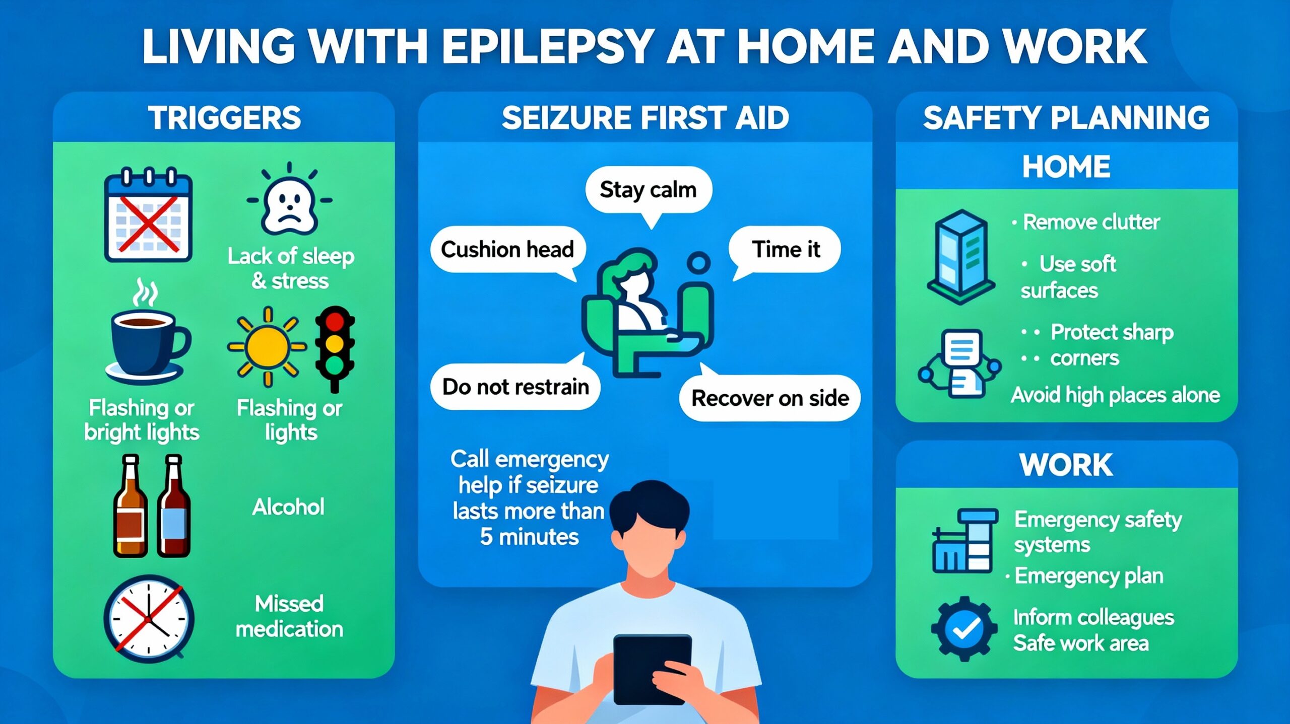 Living With Epilepsy: Triggers, First Aid & Safety